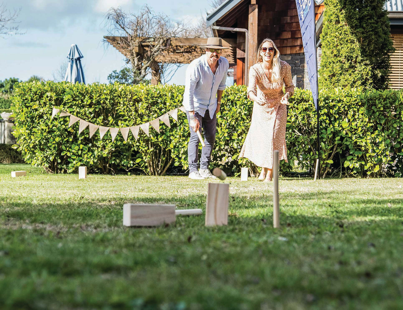 Custom Branded Giant Kubb – Backyard Games NZ